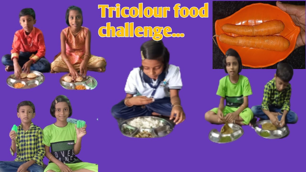 /food challenge for kids /Tricolour food challenge 🇮🇳 /Independence Day ...