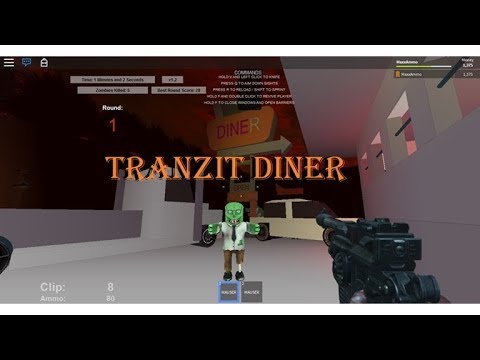 TRANZIT DINER BLACK OPS 2 ROBLOX CUSTOM ZOMBIES MAP - YouTube