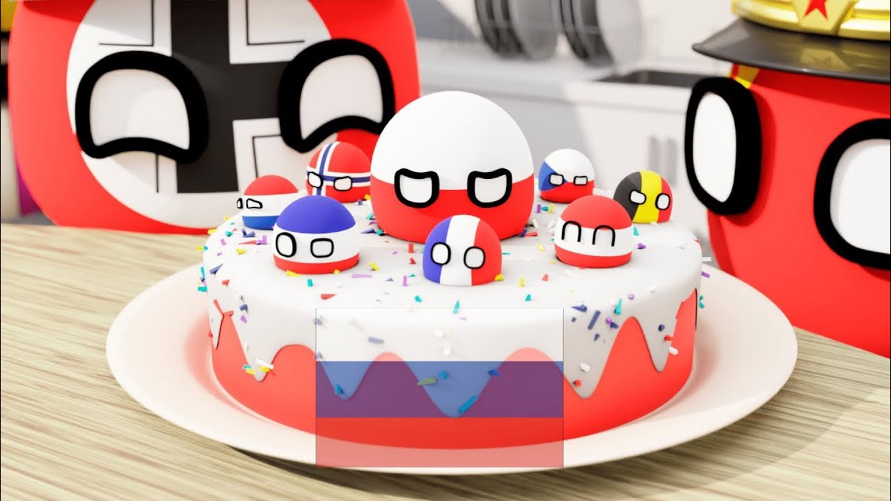 3D Countryballs | Как сделать торт? | Rus Озвучка. - YouTube