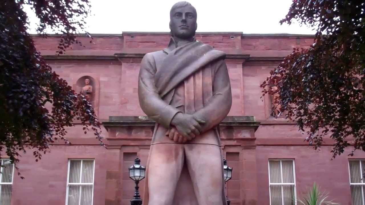 Robert Burns Statue Arbroath Angus Scotland - YouTube