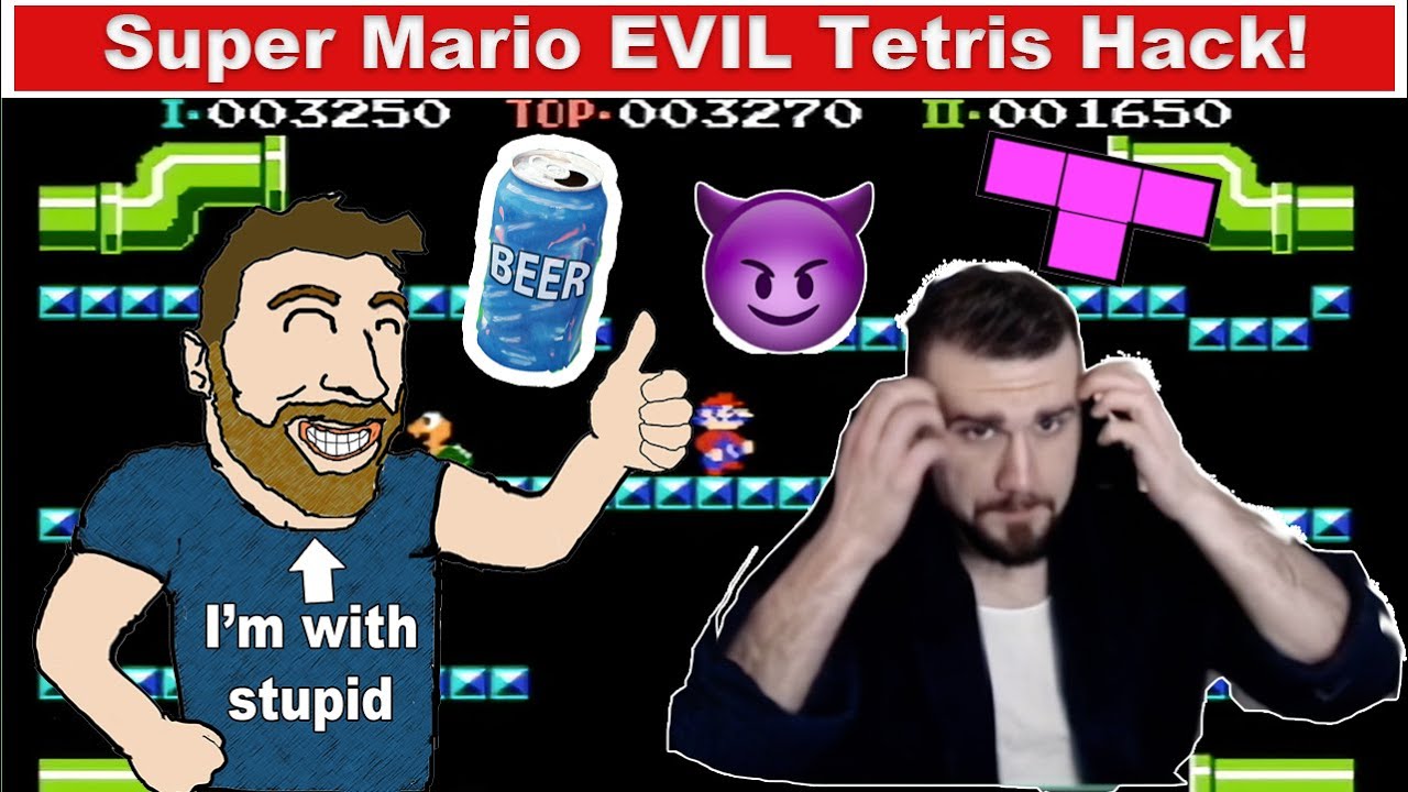RHHH Ep7 Super Mario Evil Tetris Hack - YouTube