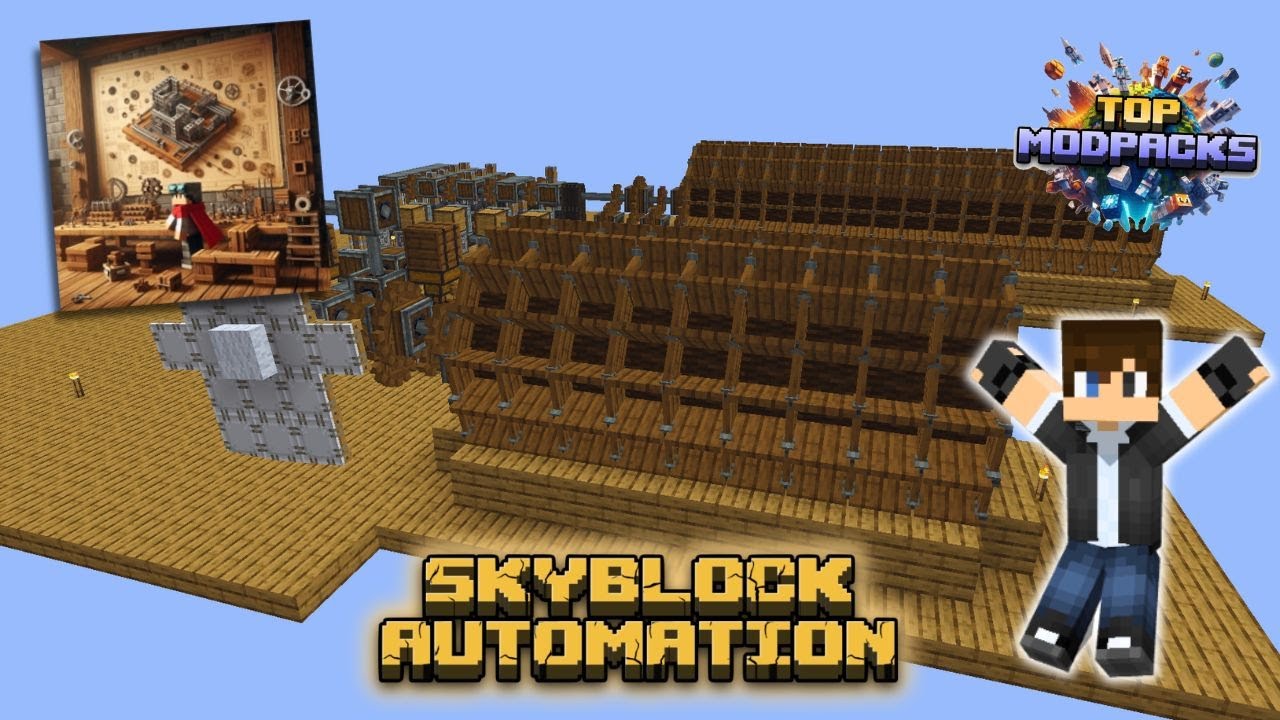 Esse tipo de modpack é o meu FAVORITO - Skyblock Automation | Minecraft ...