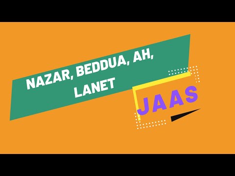 Nazar, Büyü, Ah, Lanet, Arkon Etkisi vb. Negatif Enerjilerden Arınmak için Jaas Seansı