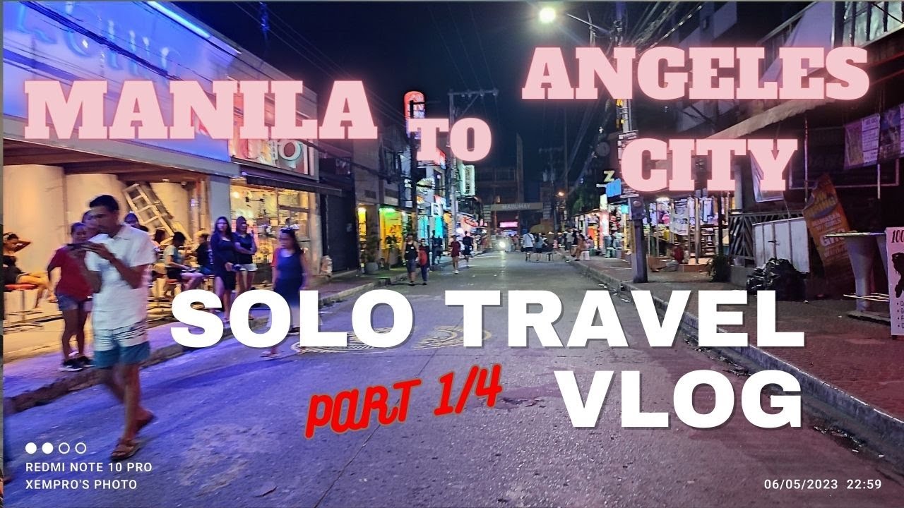 Solo trip to Angeles City from Manila 1/4 - Jollibee Disaster - YouTube