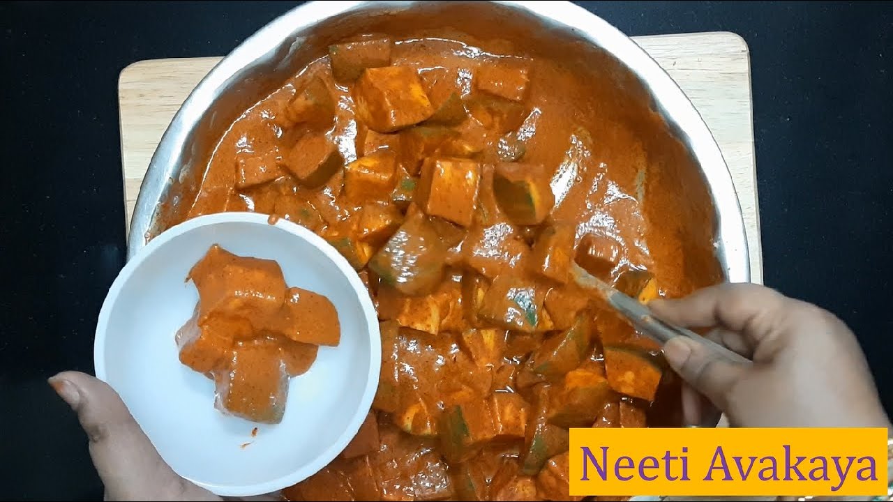 నీటి ఆవకాయ (Neeti Avakaya) | How about making water-based avakaya ...