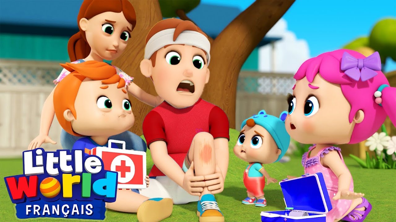 Un petit bobo pour papa | Comptines pour les tout-petits | Little World ...