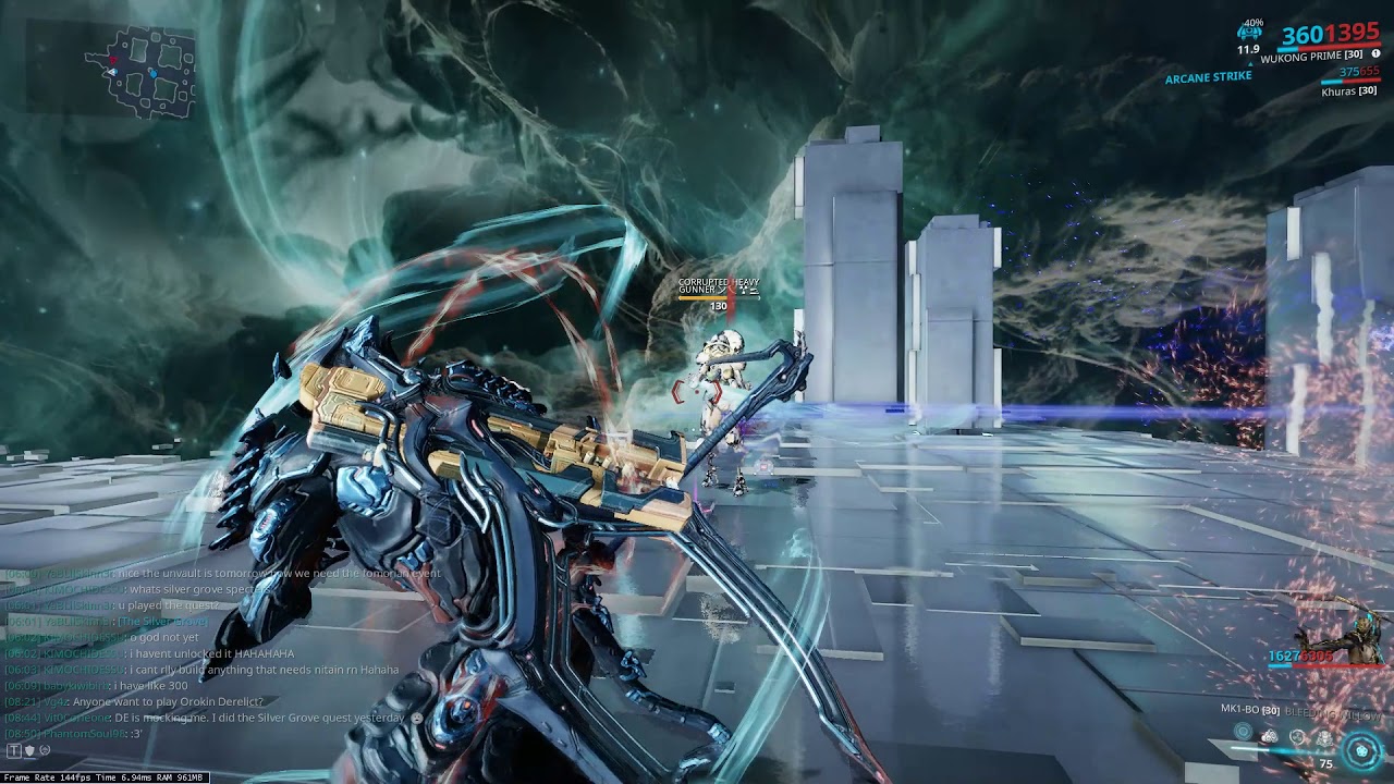 Warframe Wukong and Exergis cool effect - YouTube