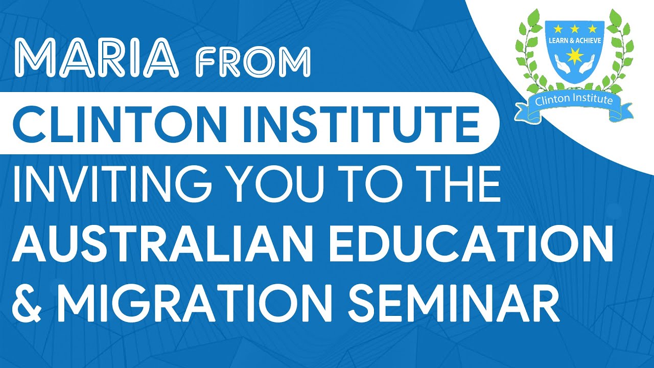 Maria from Clinton Institute Inviting you to the Australian Education ...