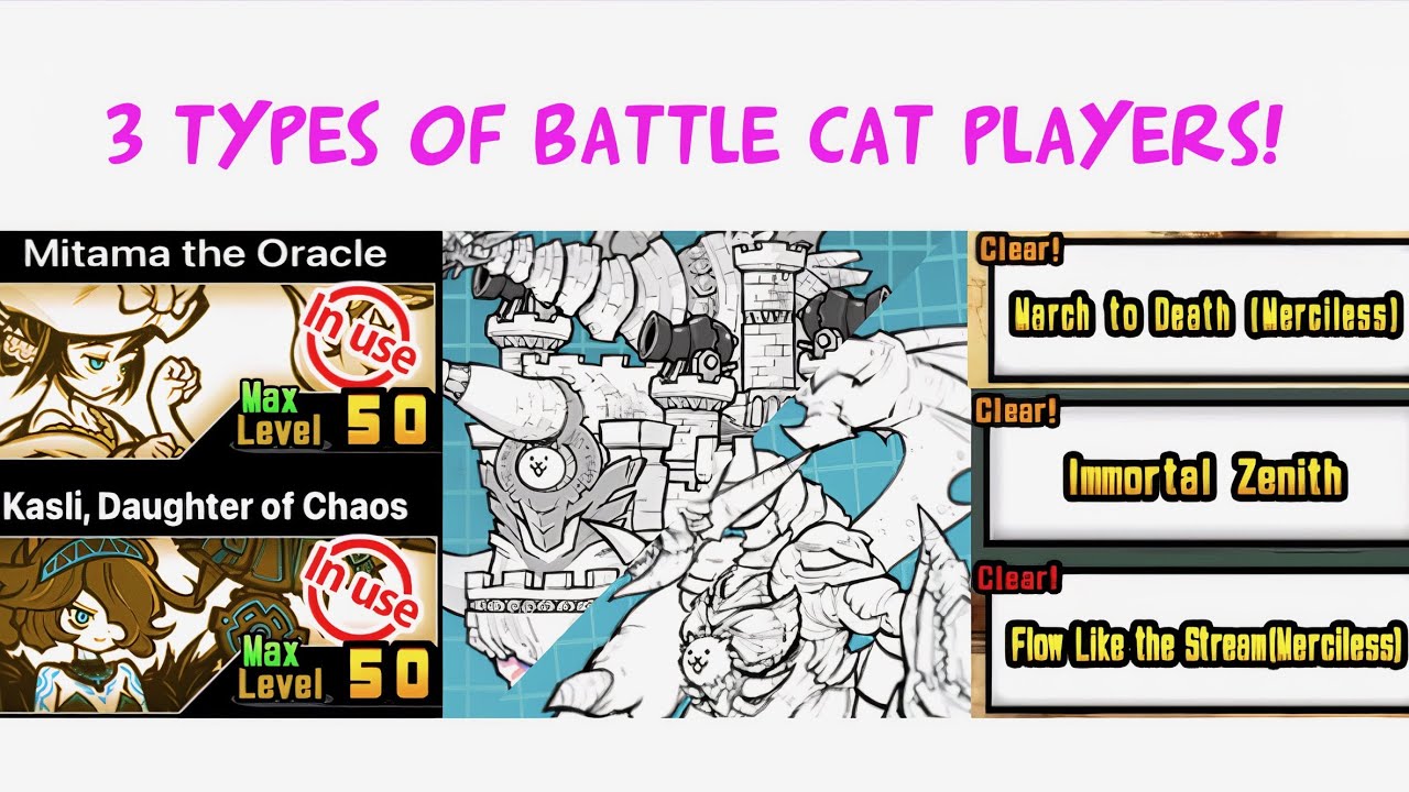 3 Types of Battle Cats Players - YouTube