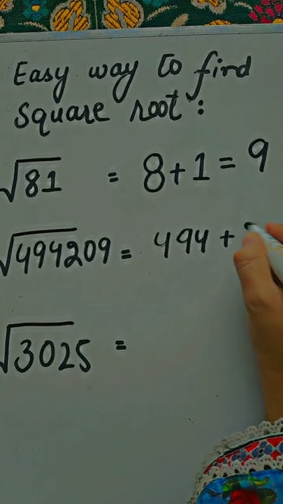 Easiest way to find square root # easy# tricks ideas 💡 - YouTube