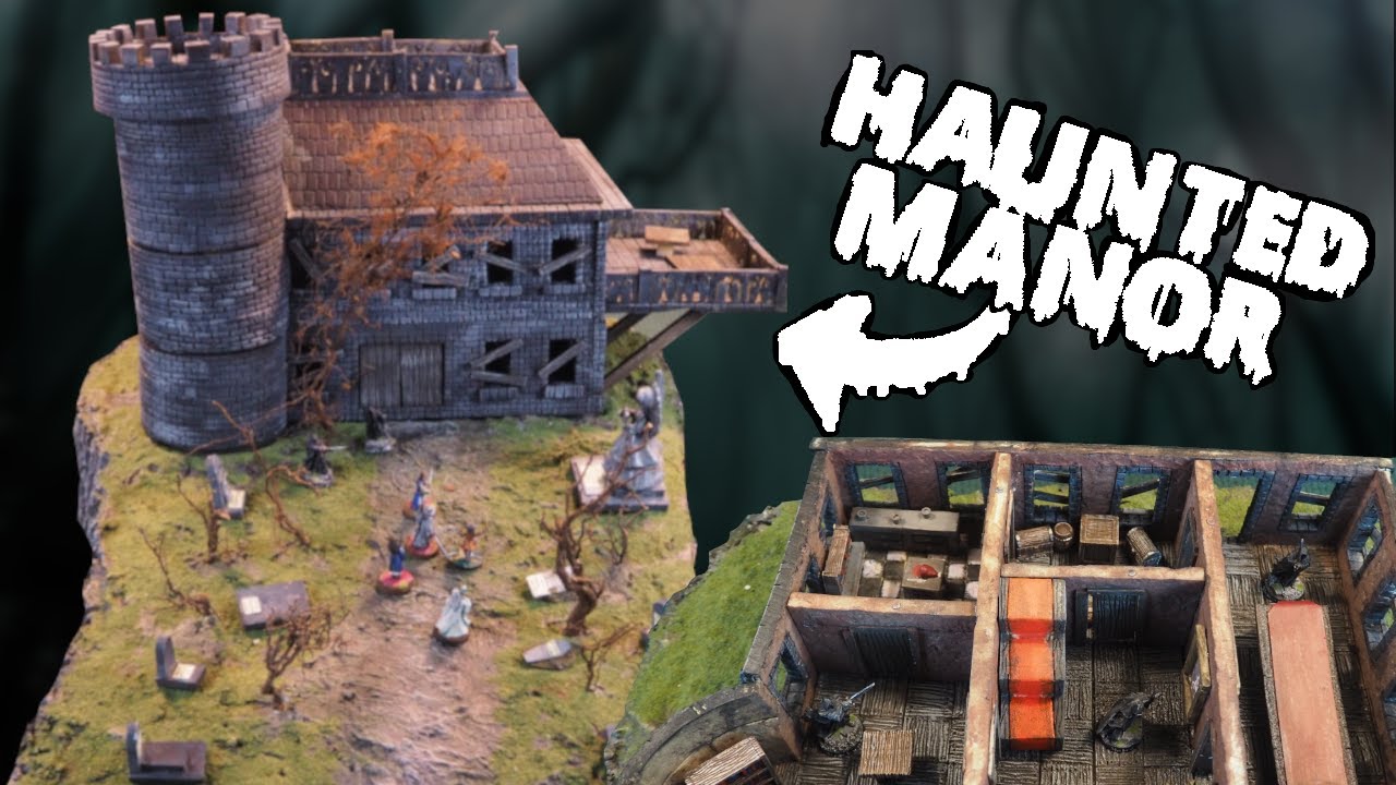 DnD Terrain Build! ~ Haunted Manor ~ This thing took forever!! - YouTube