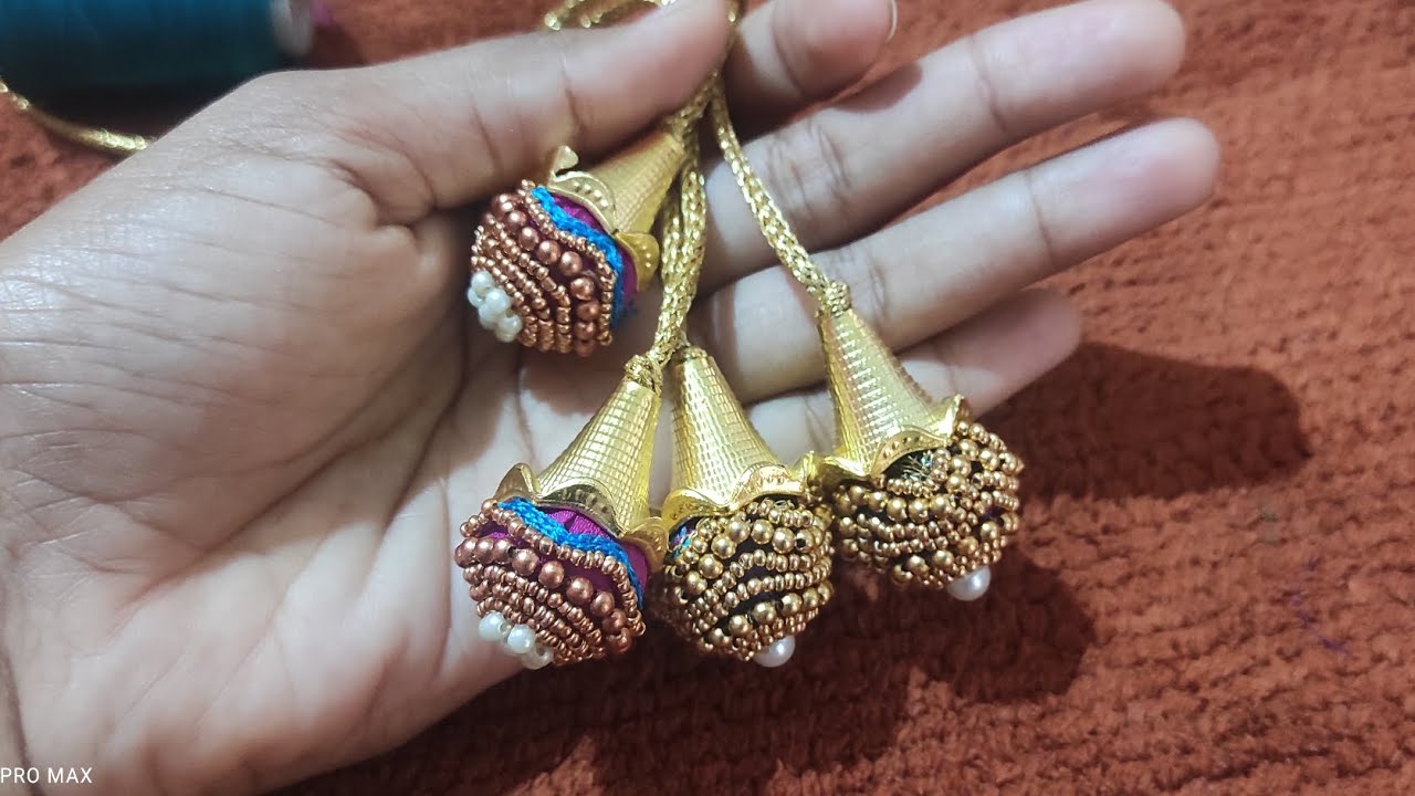 Aari work latkan designs/Round aari work for blouse,very simple tricks ...