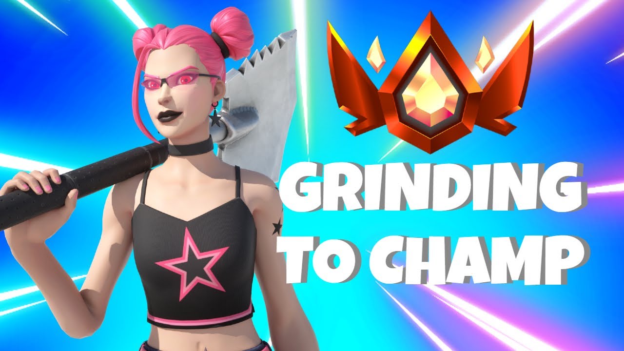 FORTNITE LIVE GRINDING TO CHAMPION RANK (HANDCAM) - YouTube