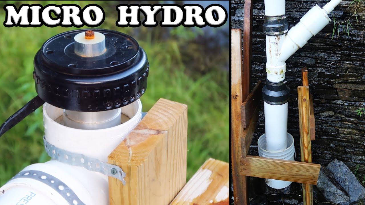 Micro Hydro Increasing to a 6 inch Down Pipe - YouTube
