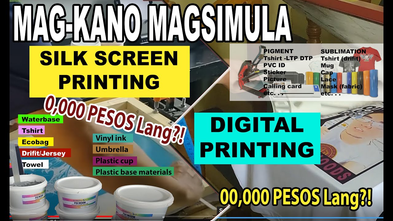 Paano mag simula ng Printing Business - YouTube