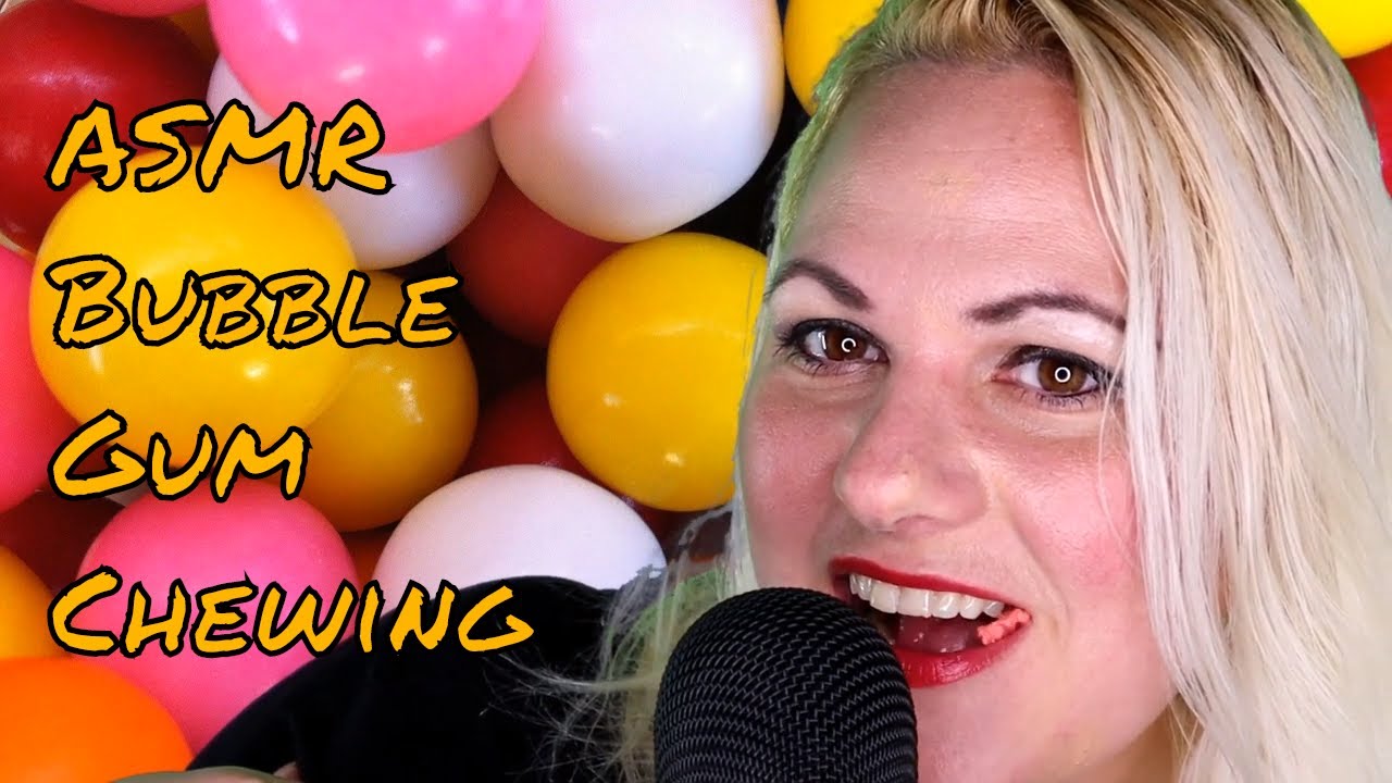Asmr Bubble Gum Chewing Youtube
