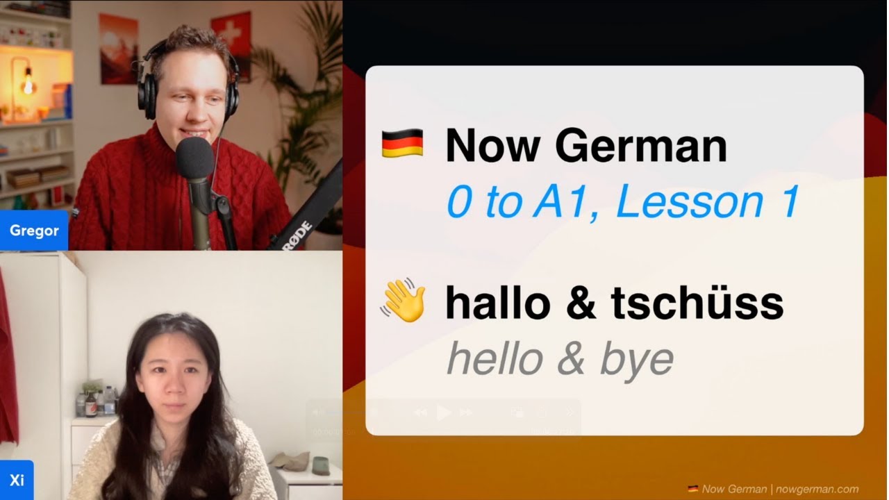 German 0 to A1 Lesson 1: 👋 hallo (hello) - YouTube