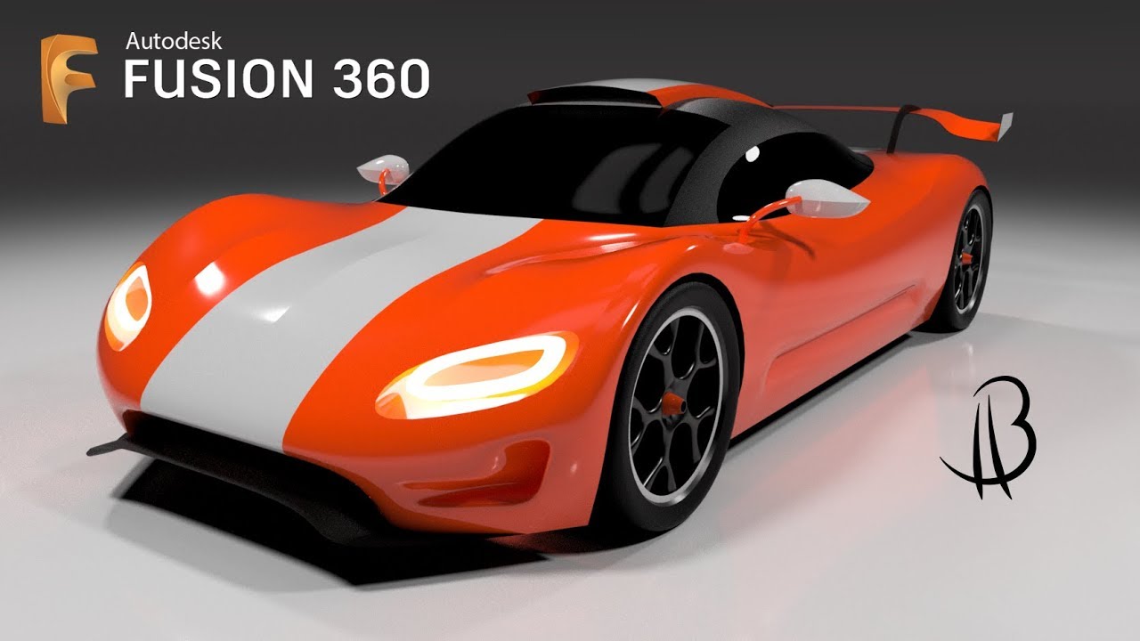 Car Design Speedrun 21 - Using Autodesk Fusion 360 - hypercar - YouTube