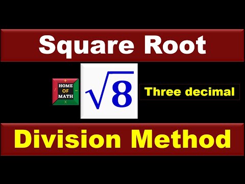 How to find square root of 8. √𝟖 solving by long division method. # ...