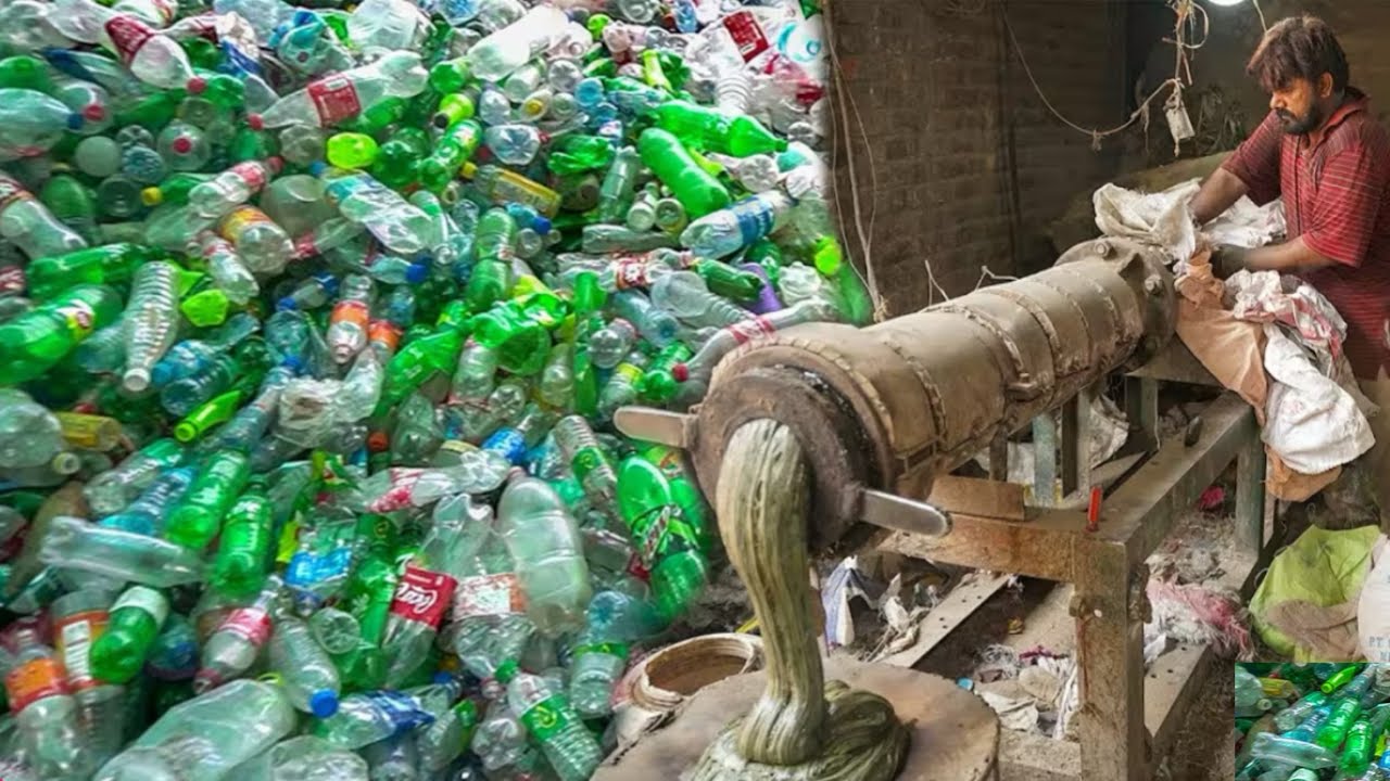 Amazing Process of Recycling Plastic Scrap to Make New Plastic Rope ...