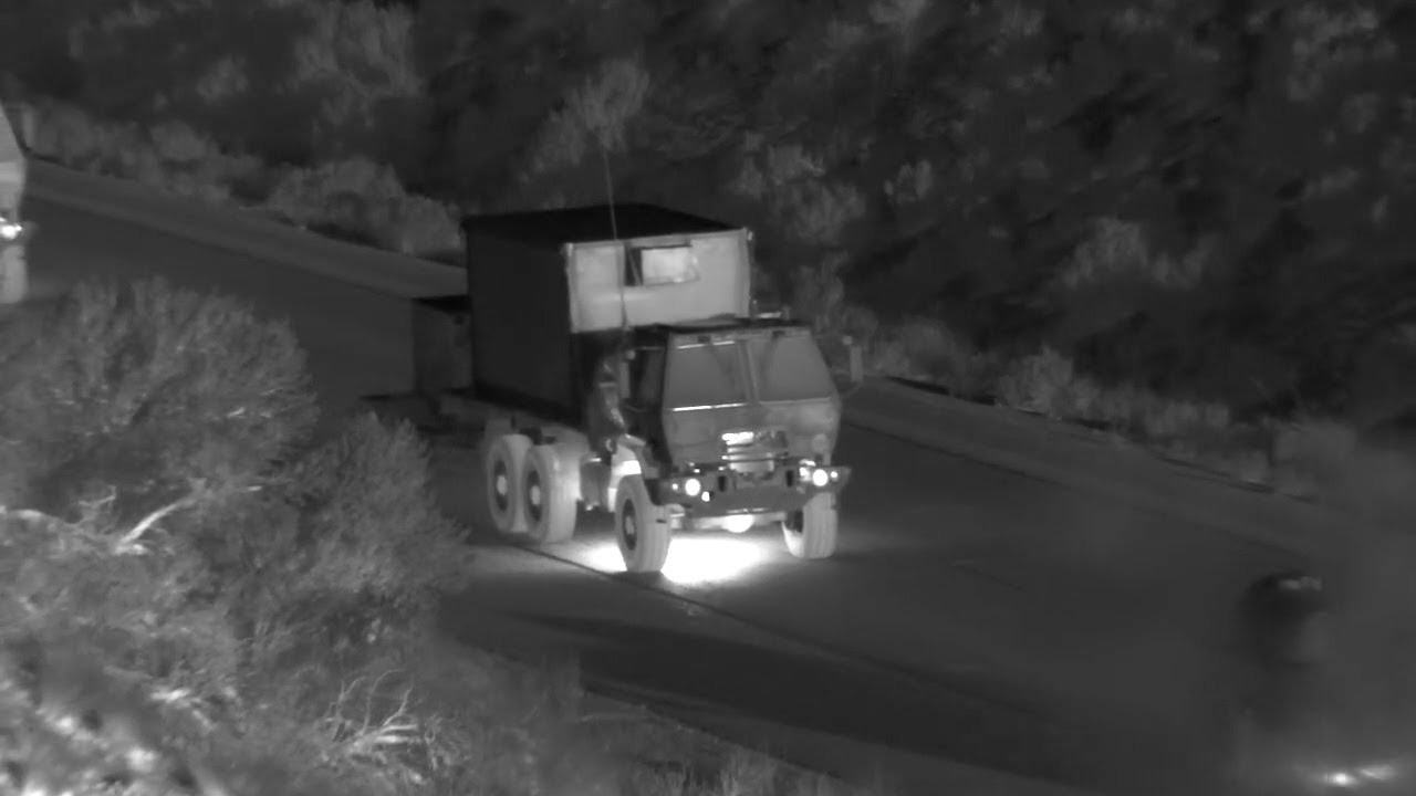 Military Convoy in Thermal Imaging | Ventus HD6-0.6 - YouTube