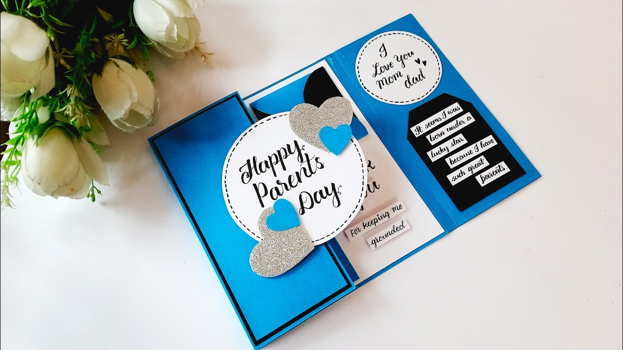 Beautiful Parent's Day Greeting Card | Handmade Parent's Day Card Idea ...