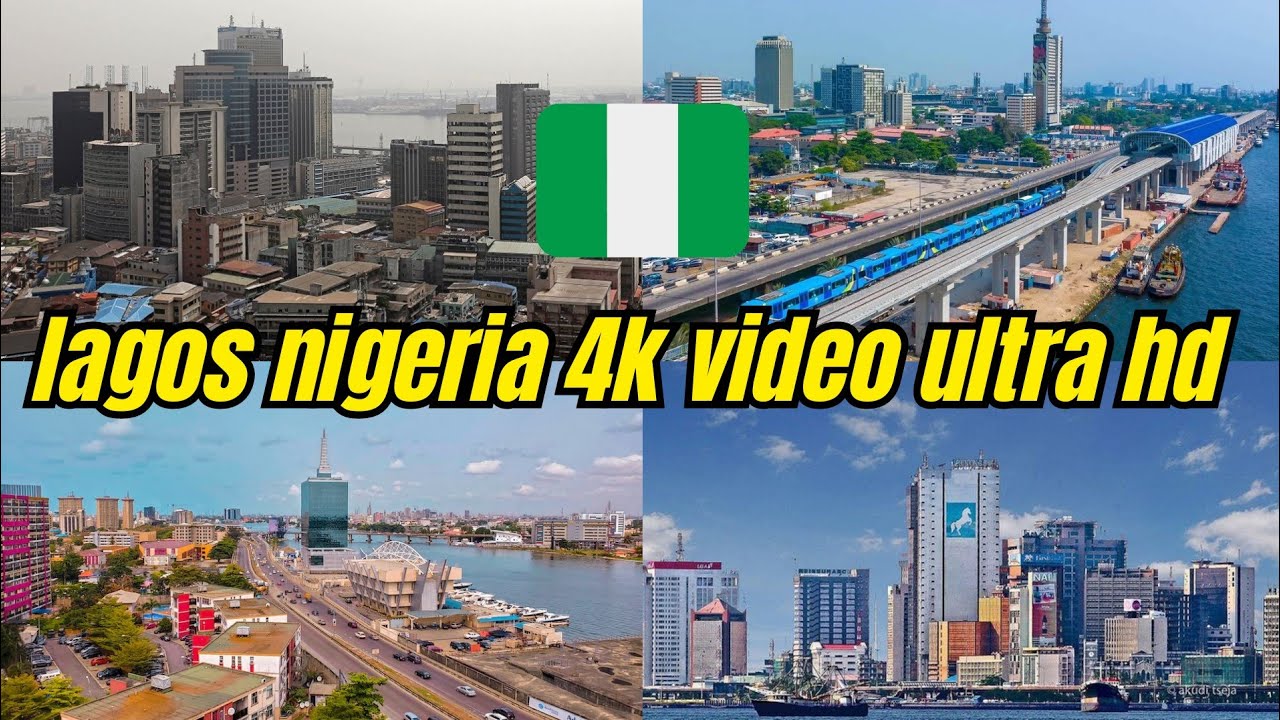 lagos nigeria city 4k video ultra hd 60fps by drone - YouTube