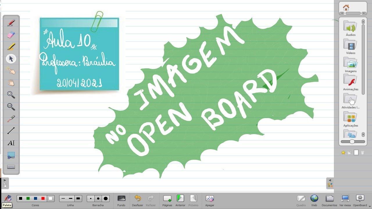 COMO INSERIR IMAGEM NO OPEN BOARD - YouTube