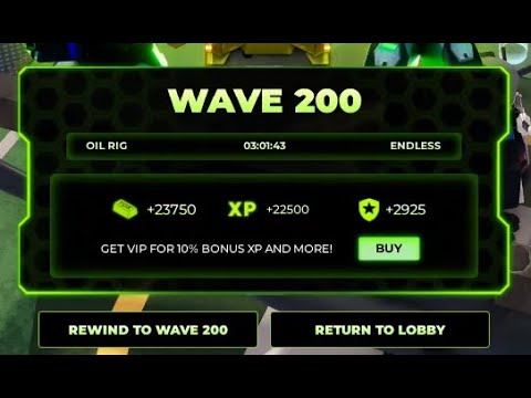 TDX solo endless wave 200 victory - YouTube