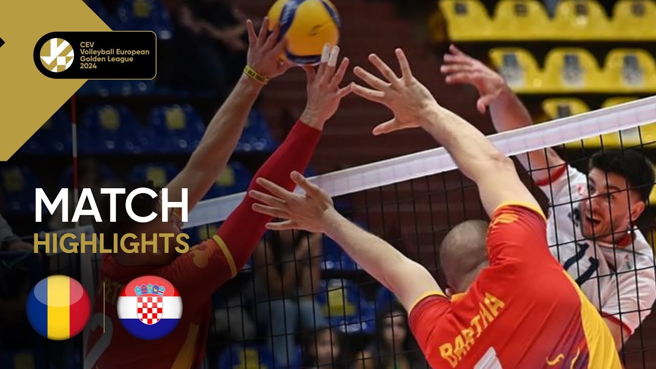 Croatia vs. Romania - Match Highlights | European Golden League Men ...