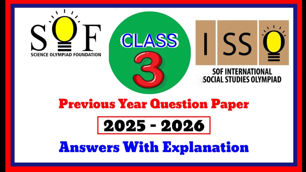SOF International Social Studies Olympiad | ISSO Class 3 | Previous ...