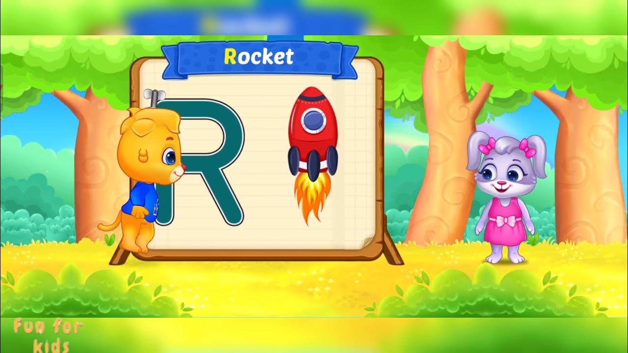 Alphabet puzzle Ruby and Lucas | kids learning game - YouTube