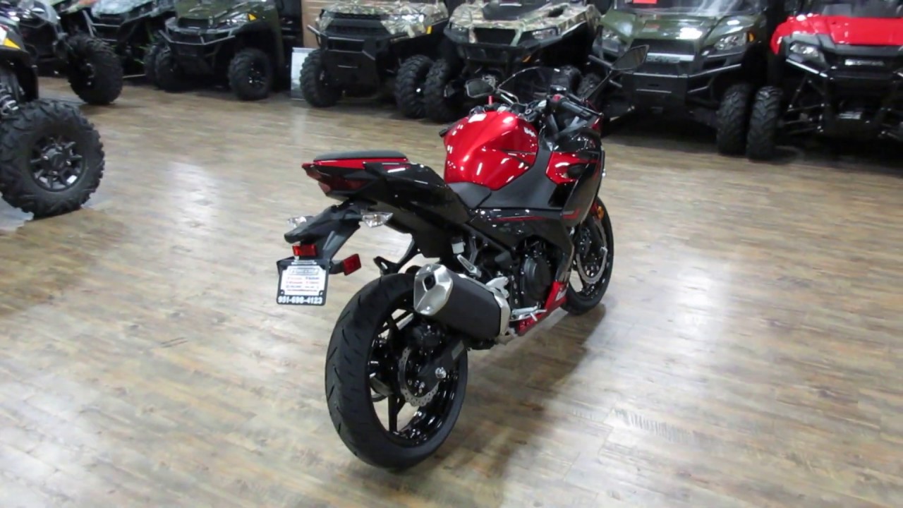 2019 KAWASAKI EX400GKFBL Ninja 400 ABS Candy Red Dark Gray - YouTube