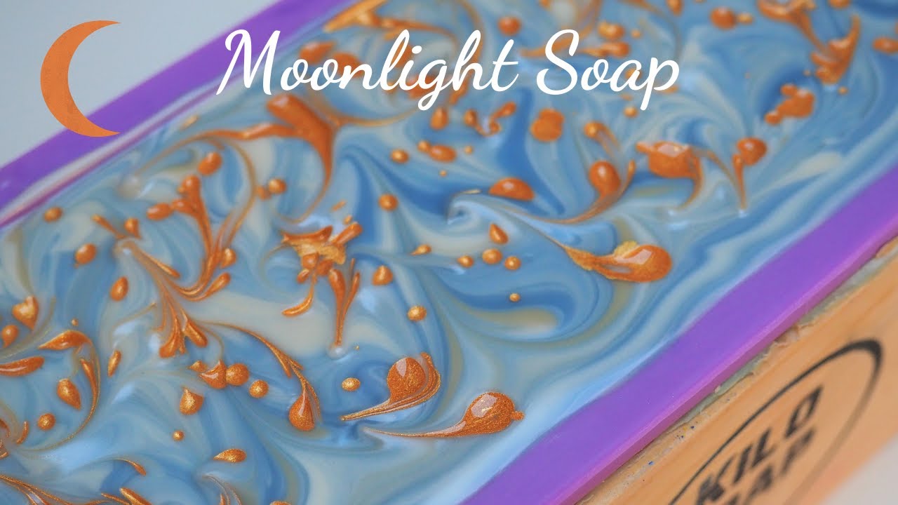 Satisfying Soap Pour. MOONLIGHT COLD PROCESS SOAP MAKING - YouTube