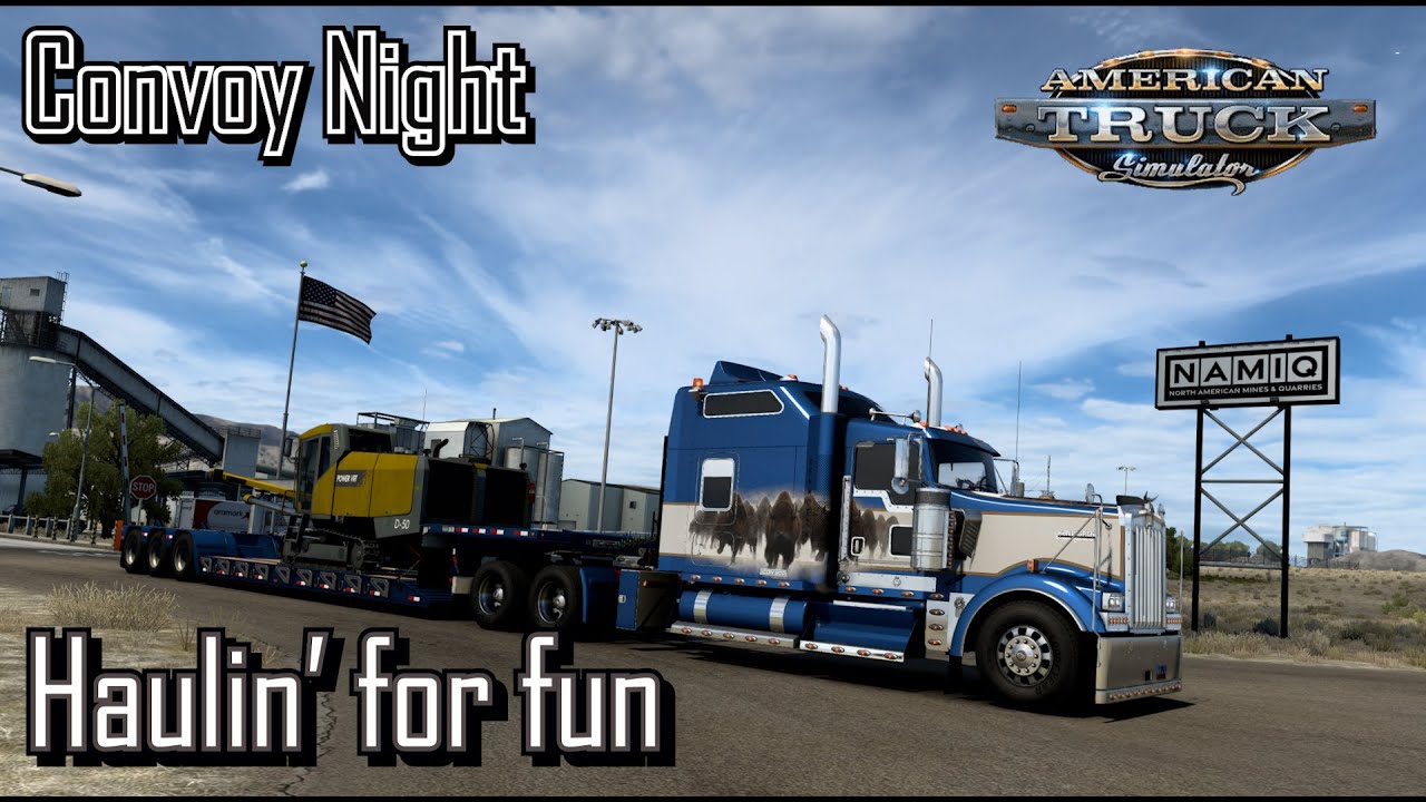 American Truck Simulator - Speed Run Convoy style - YouTube