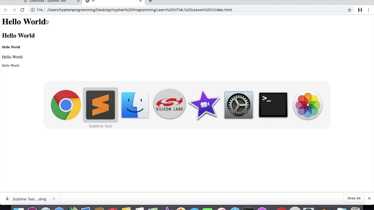 Learn HTML | Hyphen Programming - YouTube