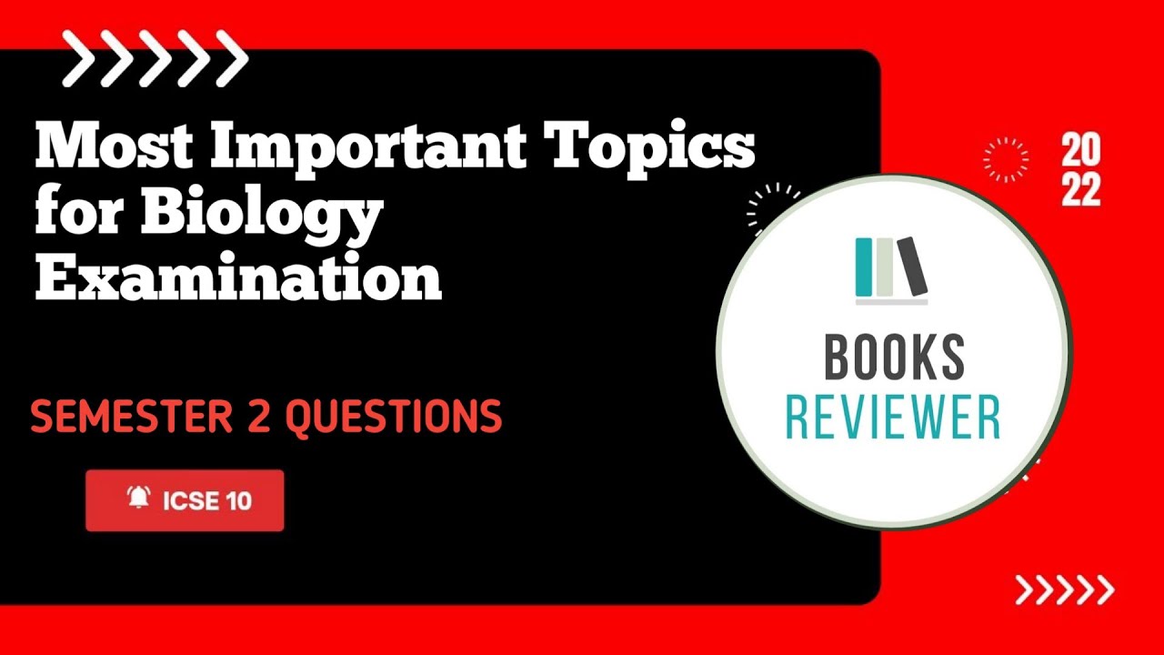 Most Important Topics of Biology | Semester 2 | Class 10th ICSE ...
