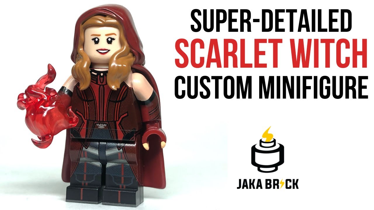 Amazing SCARLET WITCH Custom Minifigure - (JakaBrick Review) - YouTube