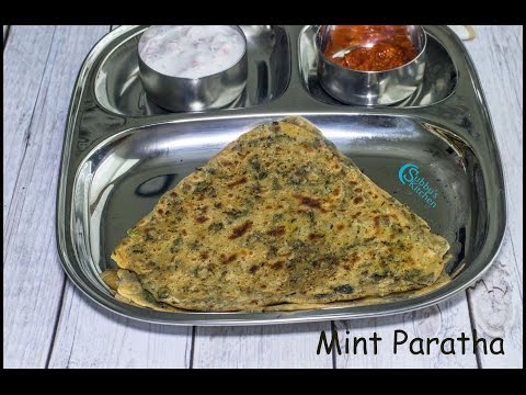 Mint Paratha Recipe | Pudina Paratha Recipe - Subbus Kitchen