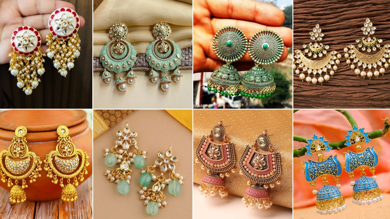 Beautiful Earrings Designs 2023 || New model artificial earrings ...
