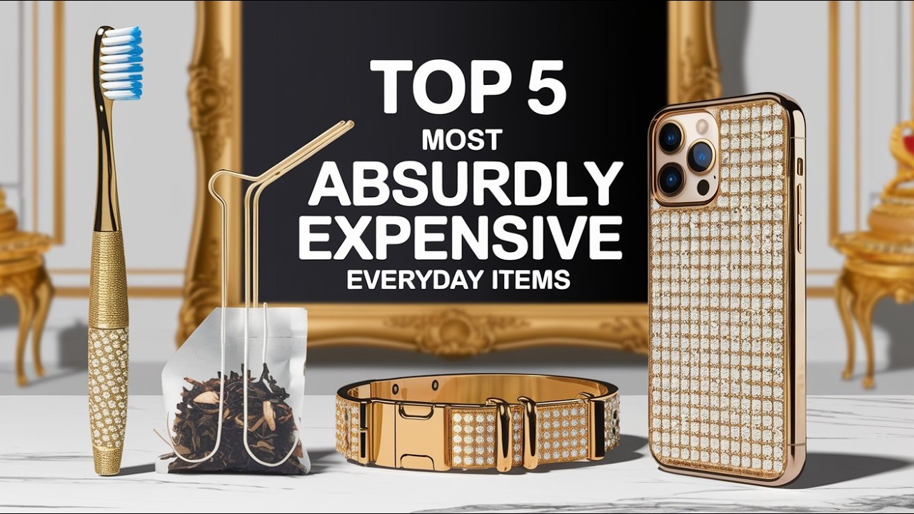 Top 5 Most Absurdly Expensive Everyday Items! - YouTube