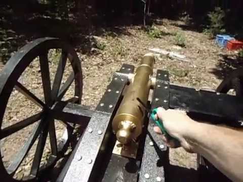 homemade cannon firing - YouTube