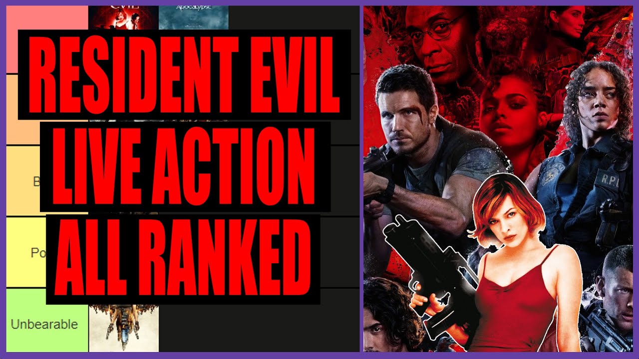 Resident Evil Live Action Complete Tier List (2023) - YouTube