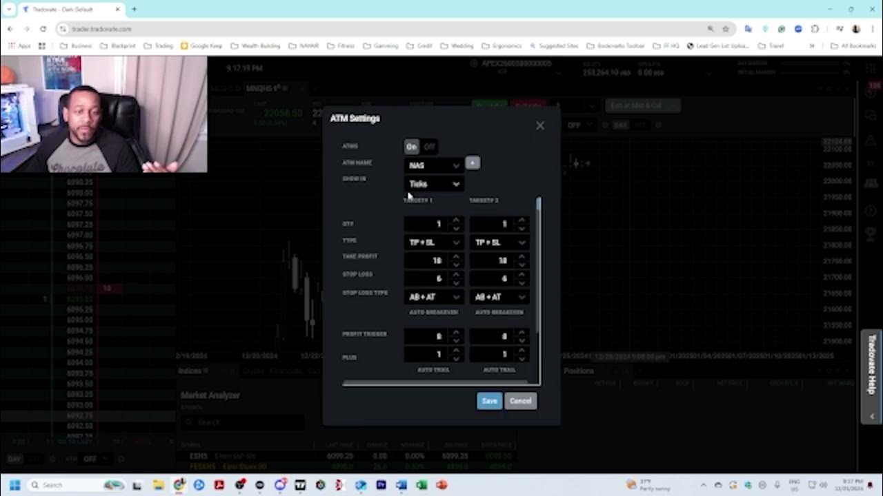 Tradovate Trailing Stop and ATM Setup - YouTube