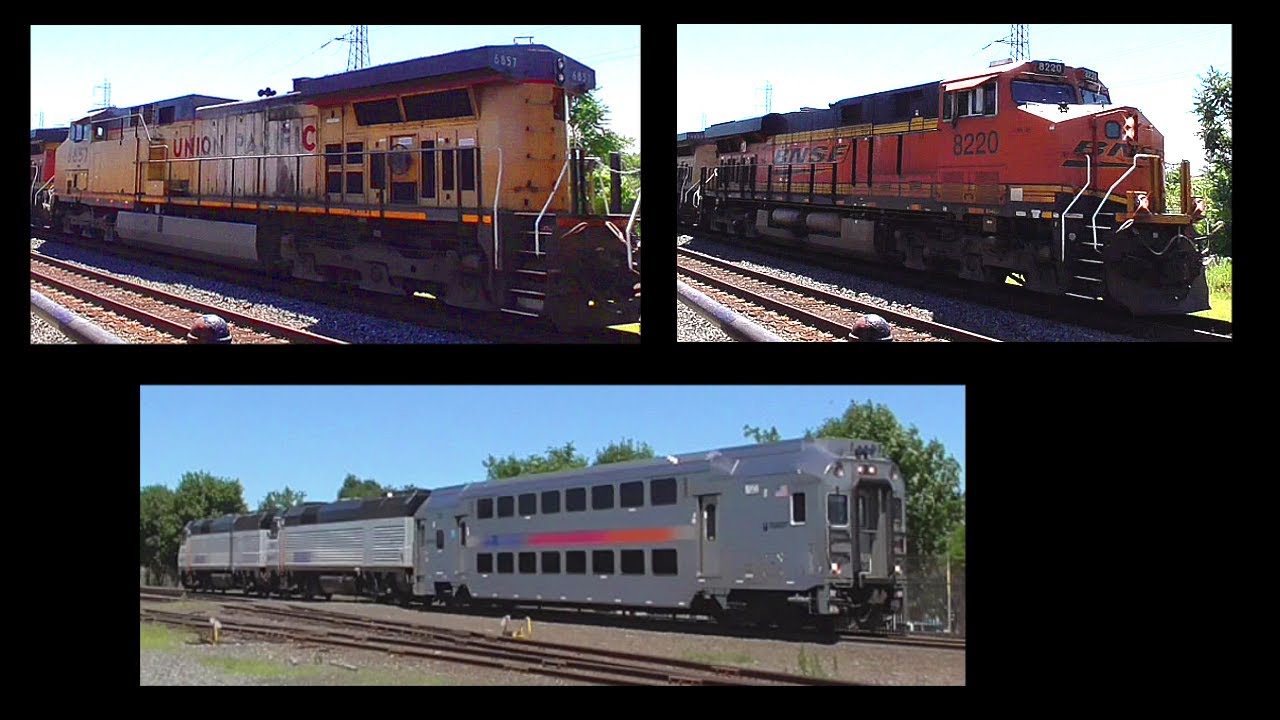 RARE NJT Equipment Move, Freight and Passenger Trains in Bound Brook ...