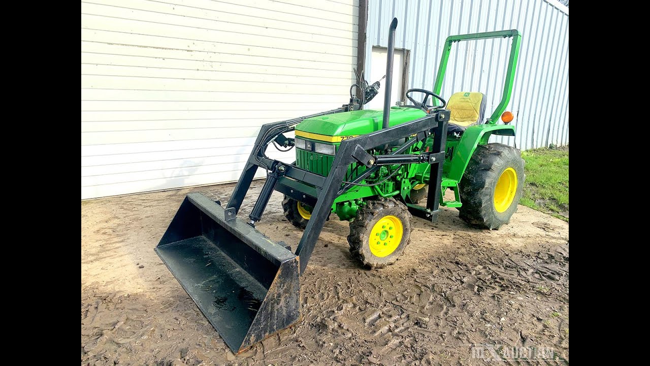 1990 JOHN DEERE 770 10X AUCTION (AuctionTime/TractorHouse) - YouTube
