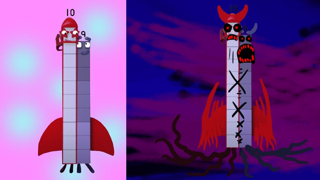 Numberblocks Level Three 100 All the Best Unlucky 13 10 9 HORROR ...