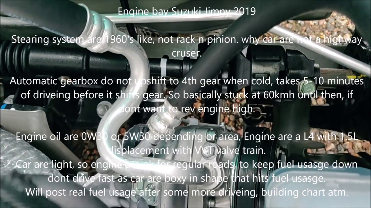 Engine Bay Suzuki Jimny 2019 - YouTube
