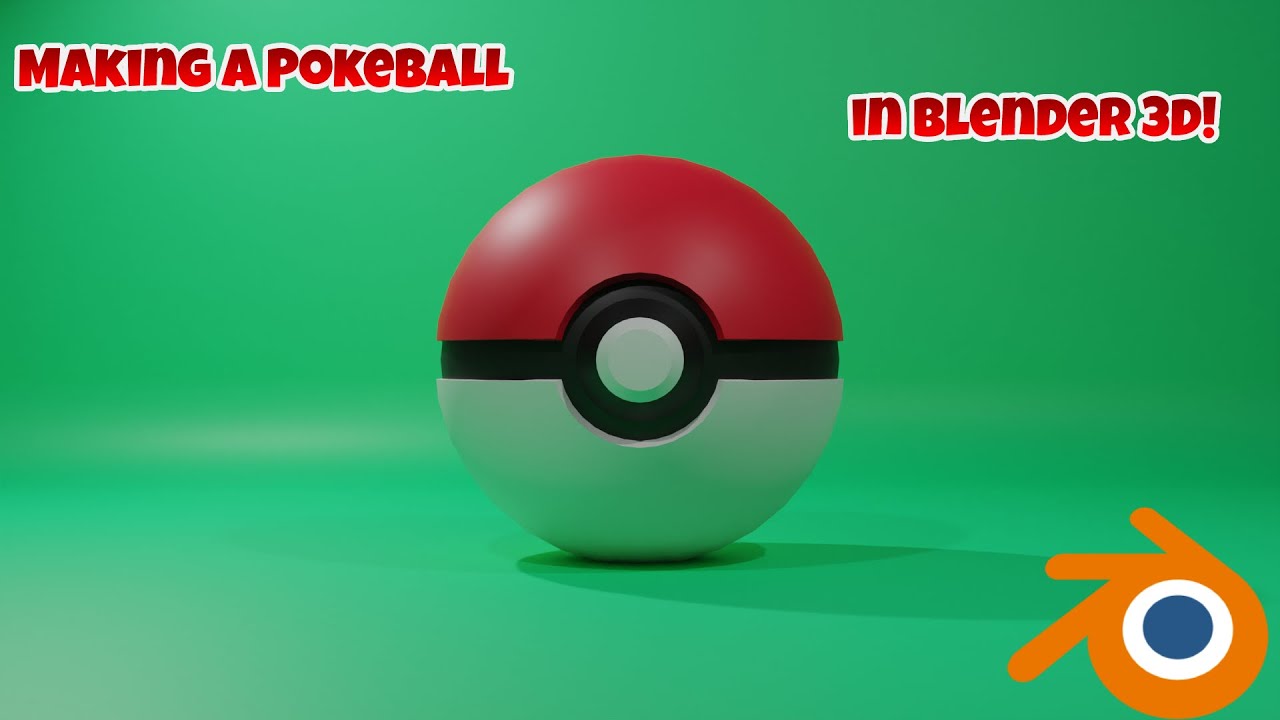 Making PokeBall in Blender - YouTube