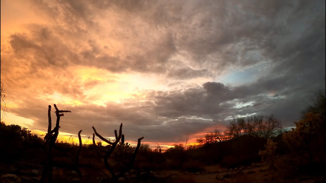 Arizona Sunset Time-lapse (Usery Mountain Regional Park) (4k) - YouTube